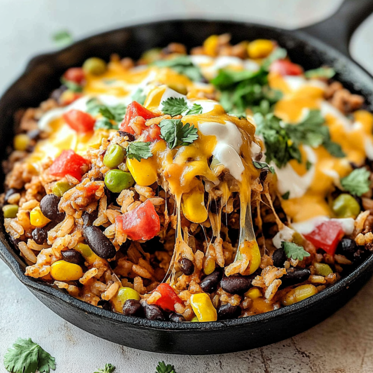 One-Pot Taco Rice Skillet - Cookingsteps.com