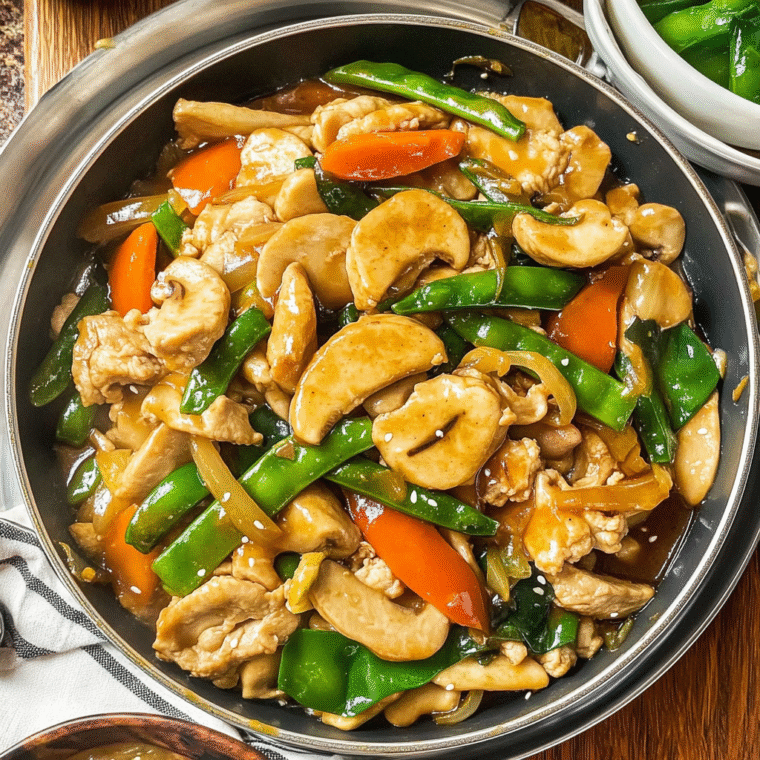Moo Goo Gai Pan Chinese Stir Fry - Cookingsteps.com