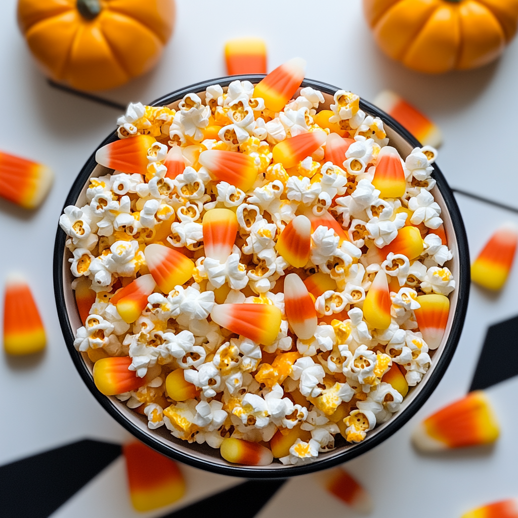 Candy Corn Popcorn - Cookingsteps.com