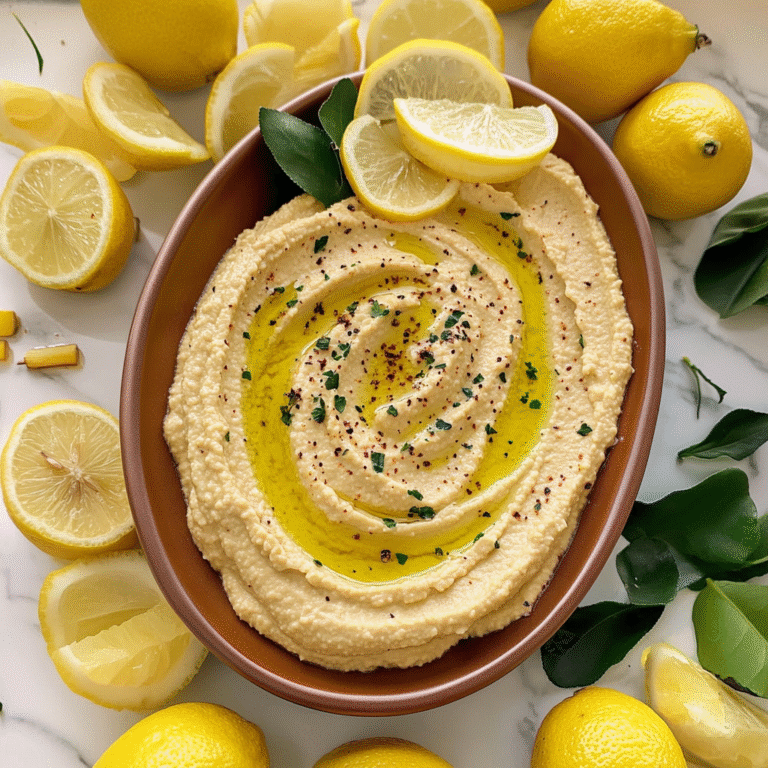 Zesty Lemon Hummus - Cookingsteps.com
